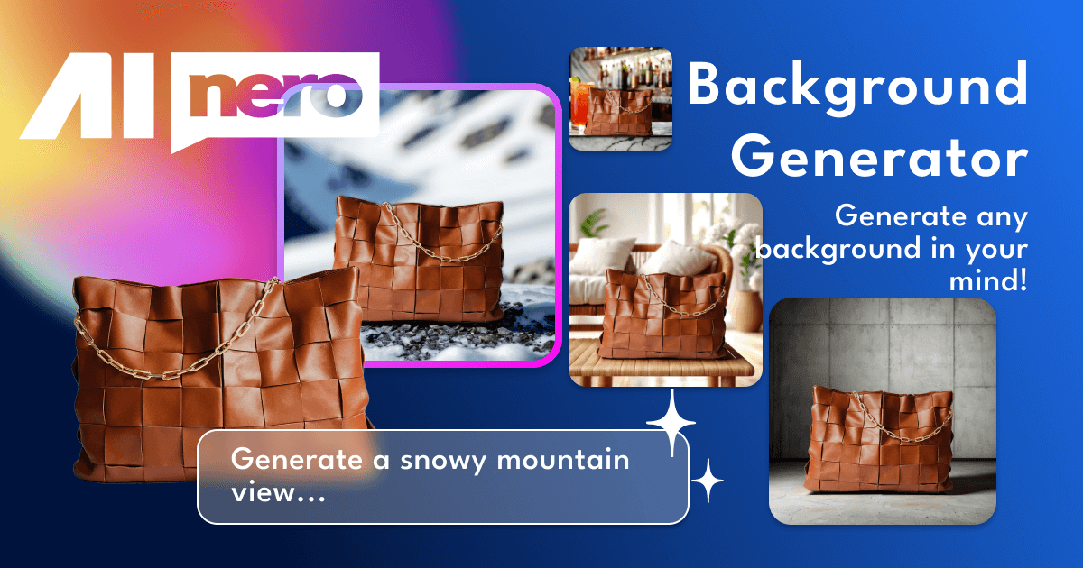 AI Background Generation - With Templates for E-commerce & Portrait